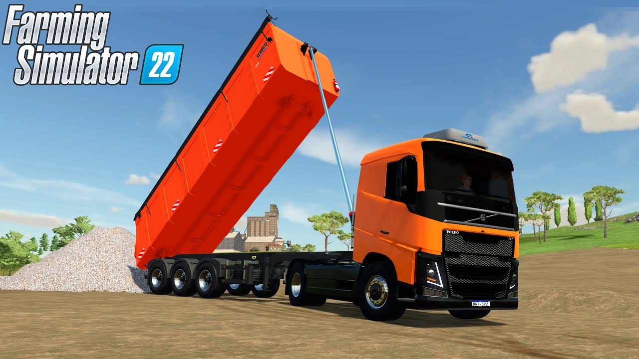 Farming Simulator 22 - VOLVO FH 16 With Semi Trailer Dump Truck ...