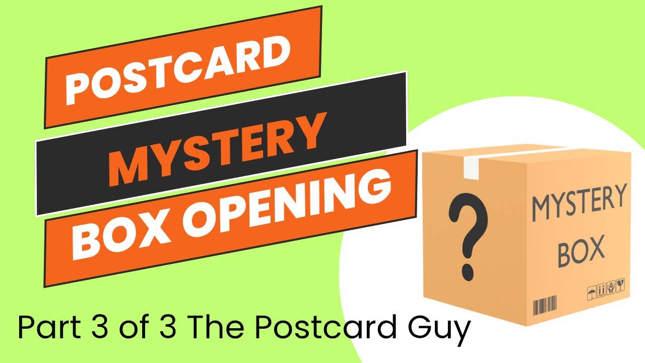 Unboxing Mystery Postcard Box Video 3 of 3, The Postcard Guy, Jan 19 ...