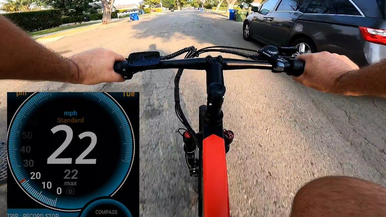 Speed Test Electric Foldable Bike G-Force S41 - YouTube
