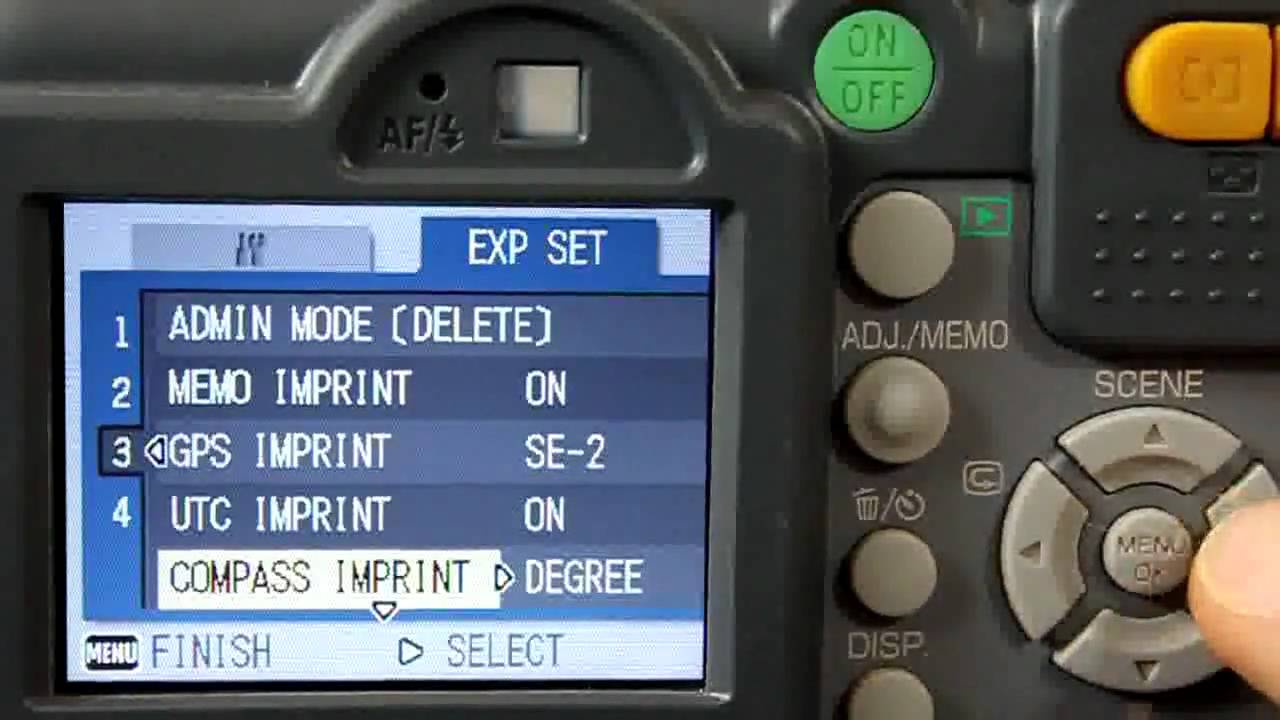 Ricoh 500SE-M GPS Camera: Quick Setup - YouTube