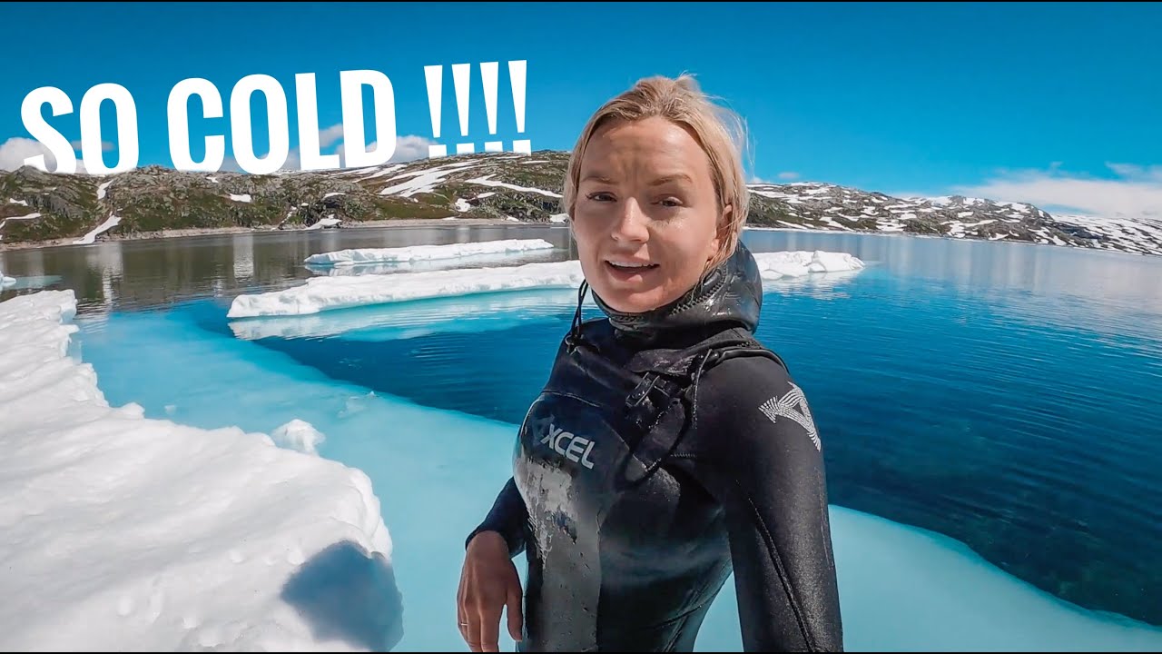 DIVING BETWEEN ICEBERGS IN NORWAY (During summer!) - YouTube