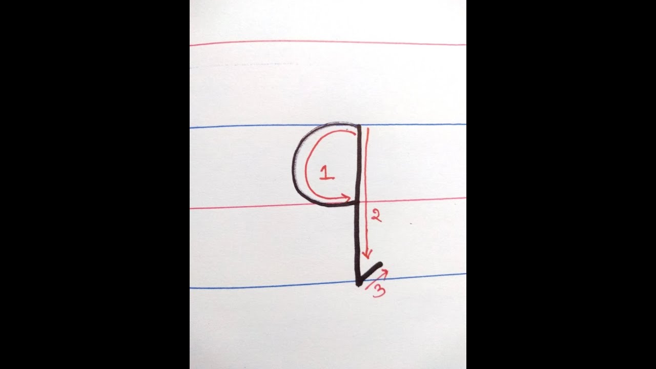 Learn how to write alphabet small "q for kids - YouTube
