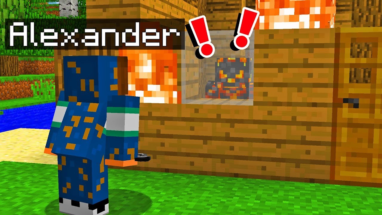 *ALEXANDER HUSUM* BRÆNDER MIT HUS NED!? Minecraft Boksen #4 - YouTube