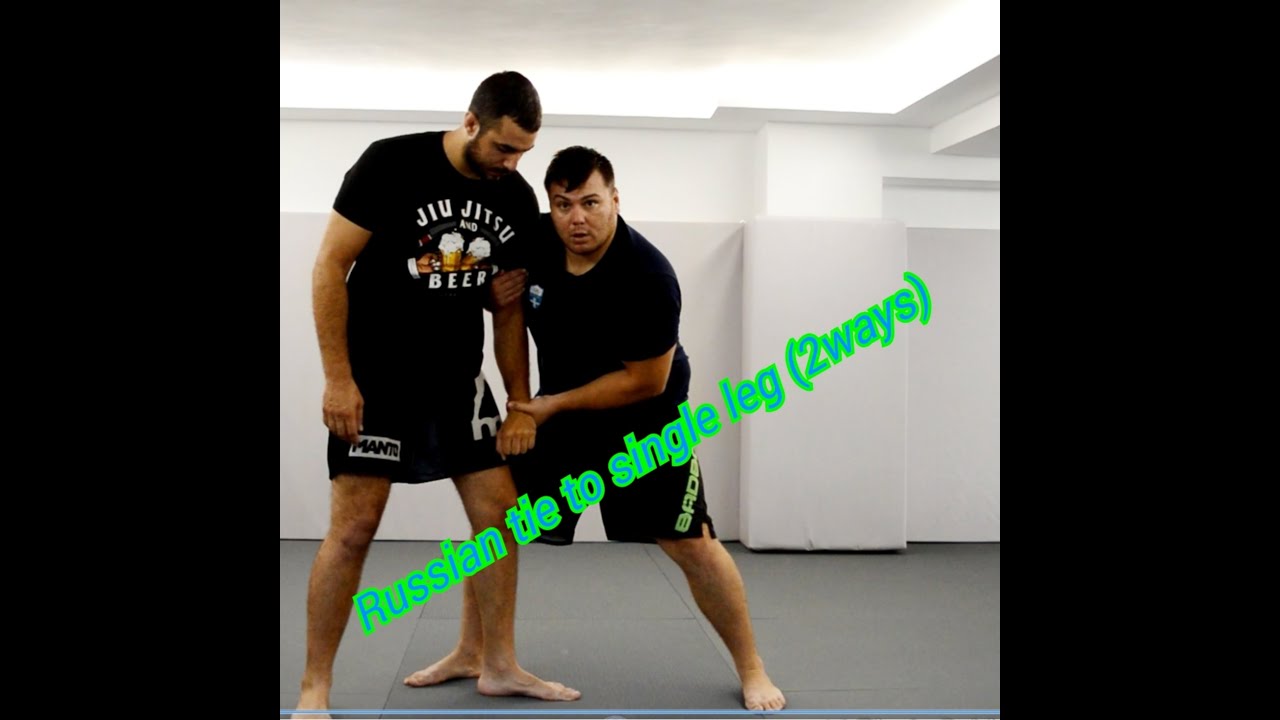 Russian tie to single leg(2ways).Από russian tie είσοδος στο ένα πόδι ...