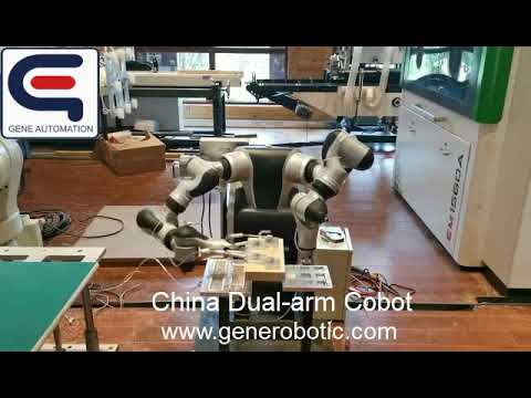 China Dual arm cobot performance show 2 -by Suzhou GENE Automation ...