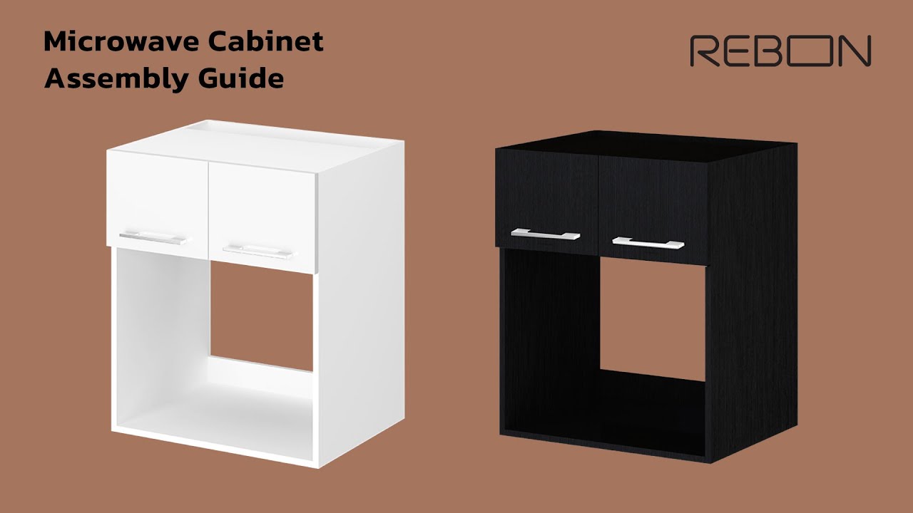 Microwave Cabinet Assembly Guide - YouTube