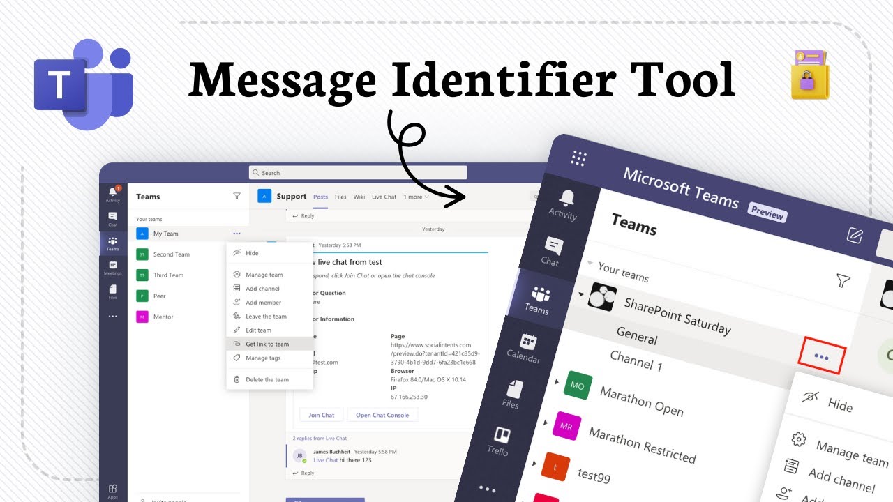How to get chat id microsoft teams (Message Key) - YouTube