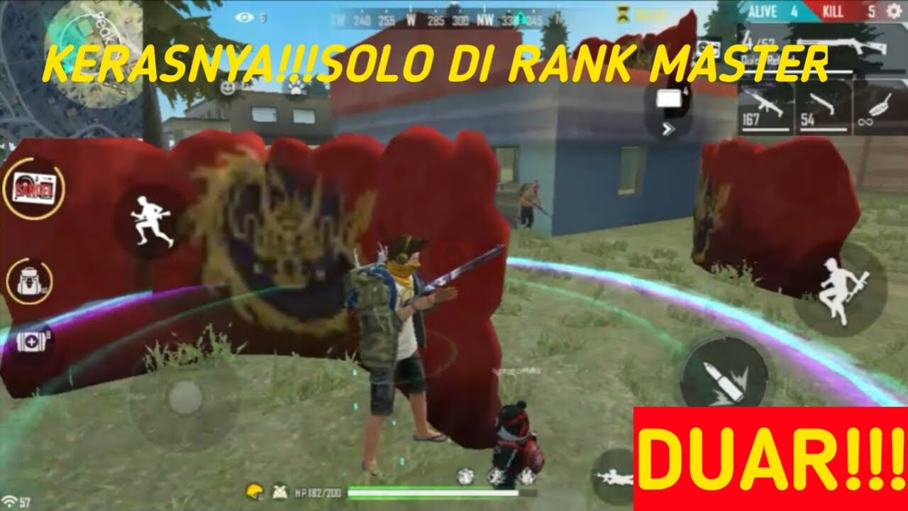 KERASNYA!!!SOLO RANK DI MASTER POINT 4450!!!FREE FIRE BATTLE GROUNDS - YouTube