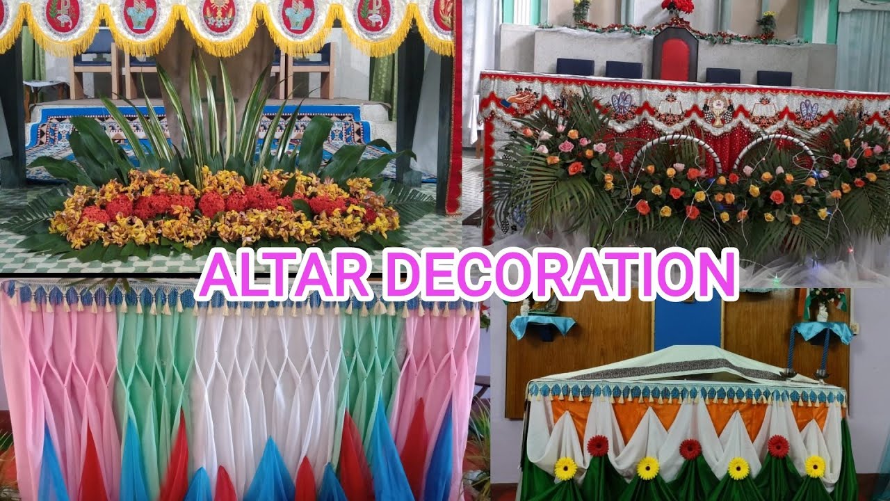 altar decoration - YouTube