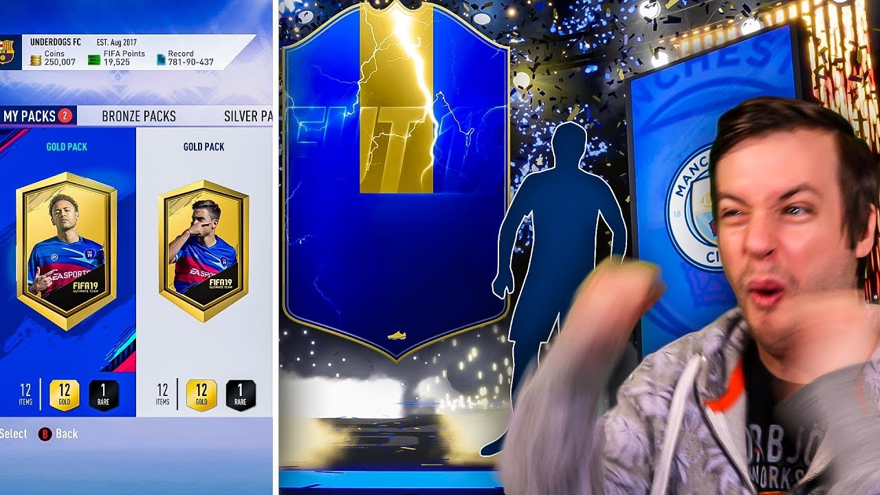 I PACKED A PREMIER LEAGUE BLUE IN A FREE PACK!!! - FIFA 19 ULTIMATE ...