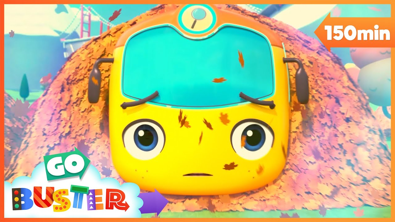 How to Clean Up in Autumn 🍂 | Go Learn With Buster | Videos for Kids ...