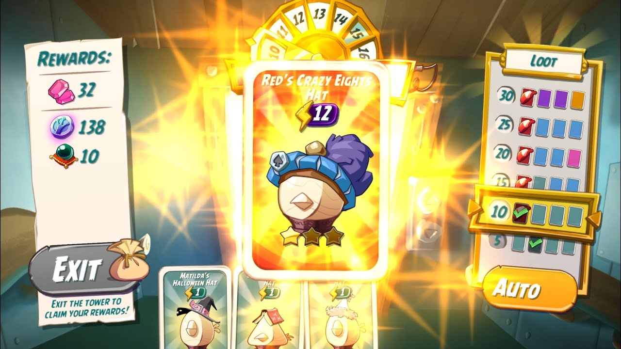 Mr Swift ab2 Angry Birds 2 new crazy eights hat set tower of fortune ...