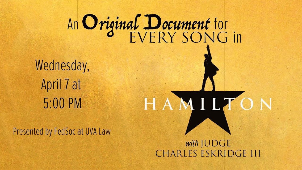 An Original Document for Every Song in Hamilton - Spring 2021 - YouTube