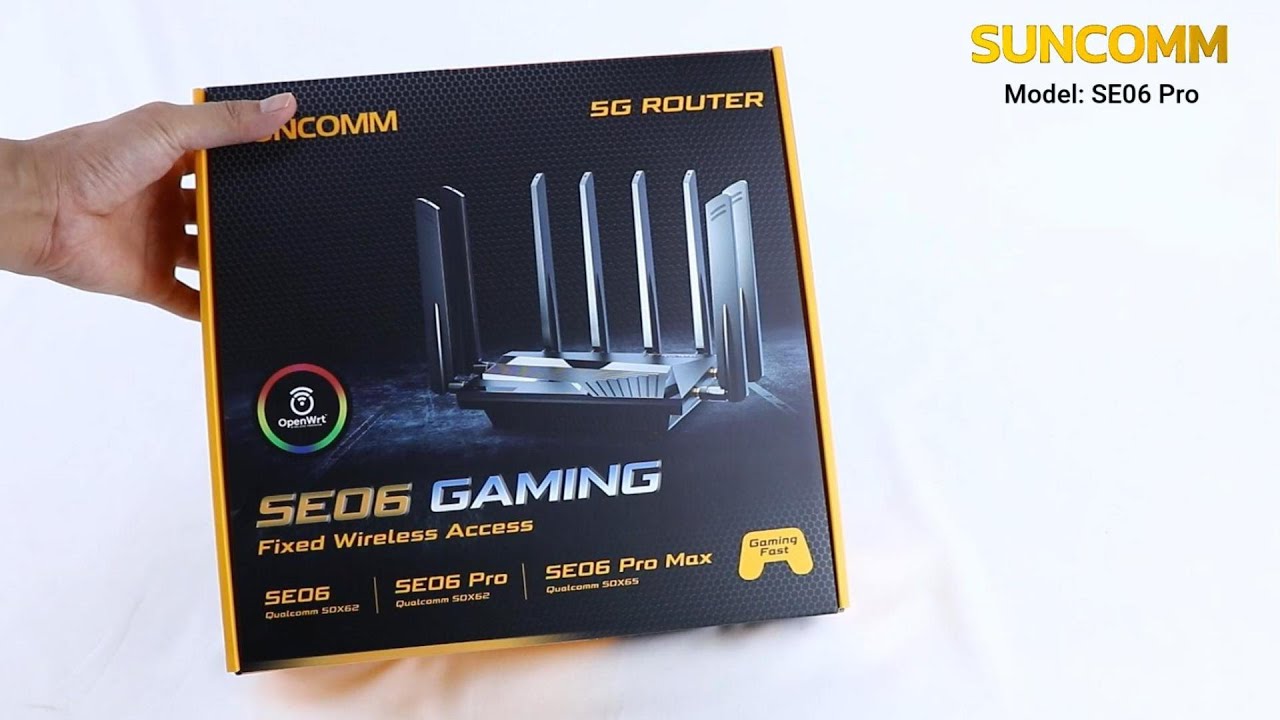 Global 5G NSA SA network 5G router-SUNCOMM SE06 Pro demonstrates indoor ...