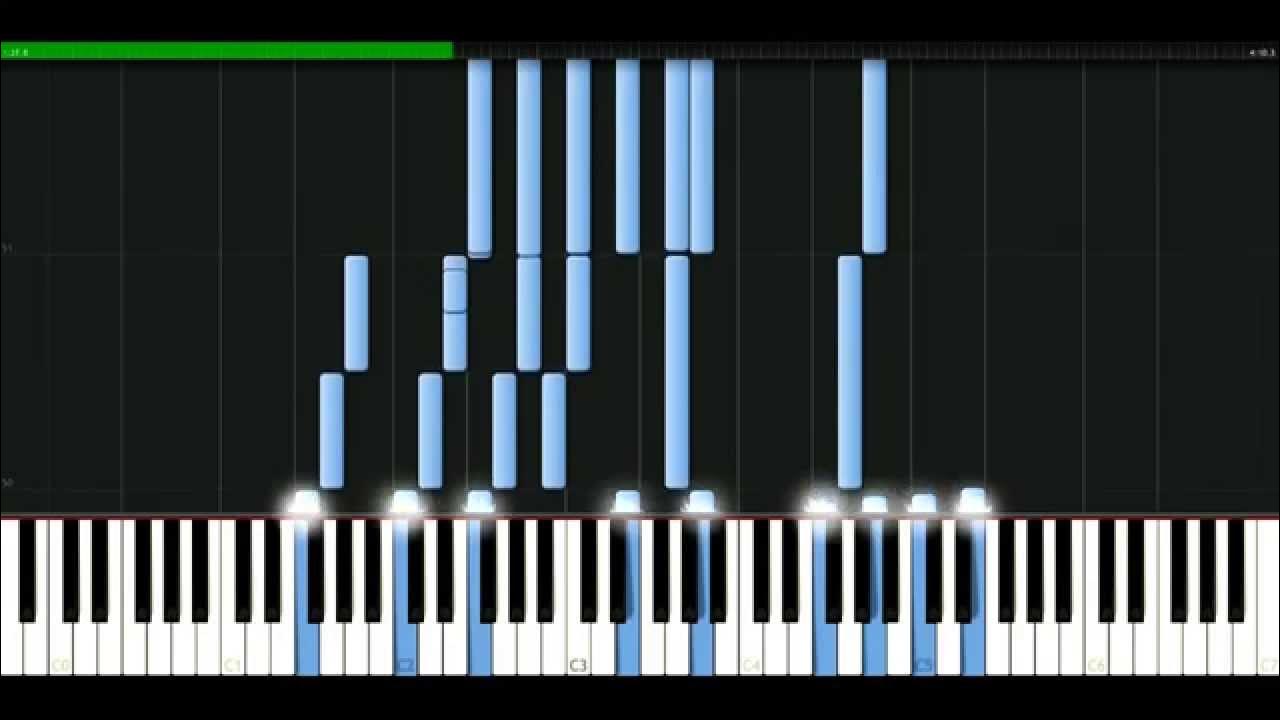 Fergie - Glamorous feat. Ludacris [Piano Tutorial] Synthesia ...