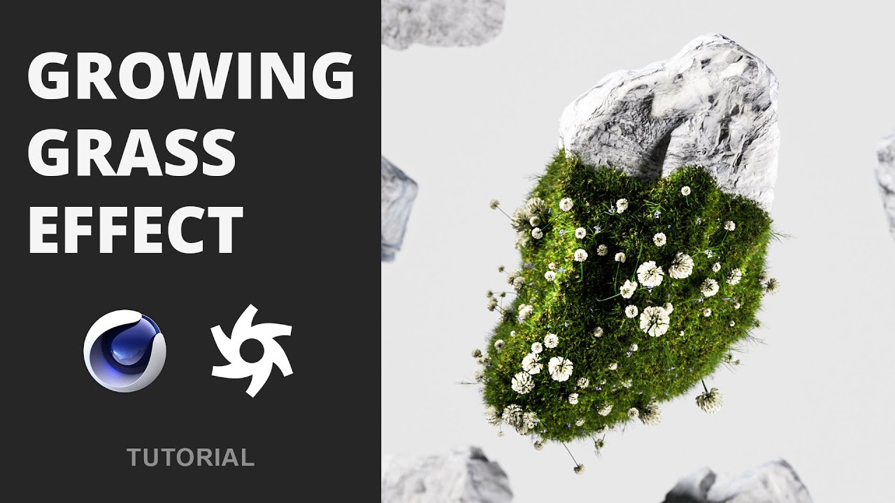 GROWING GRASS EFFECT / C4D - YouTube