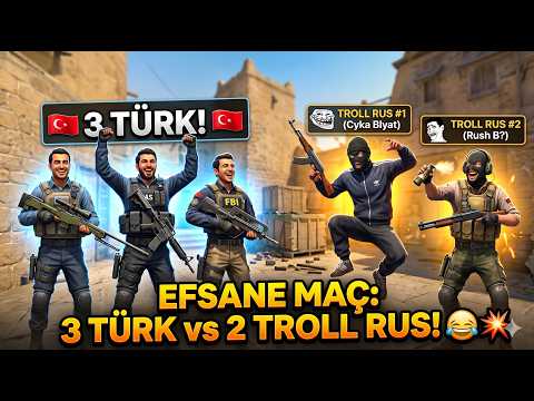 TAKIMA 2 RUS GELDİ OLANLAR OLDU ! COUNTER 2 TROLL MAÇ