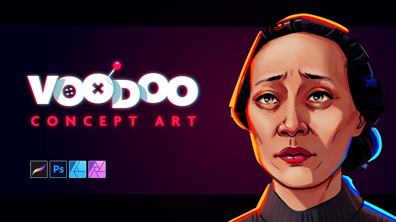 VOODOO Concept Art for Procreate, Photoshop, Affinity Designer ...