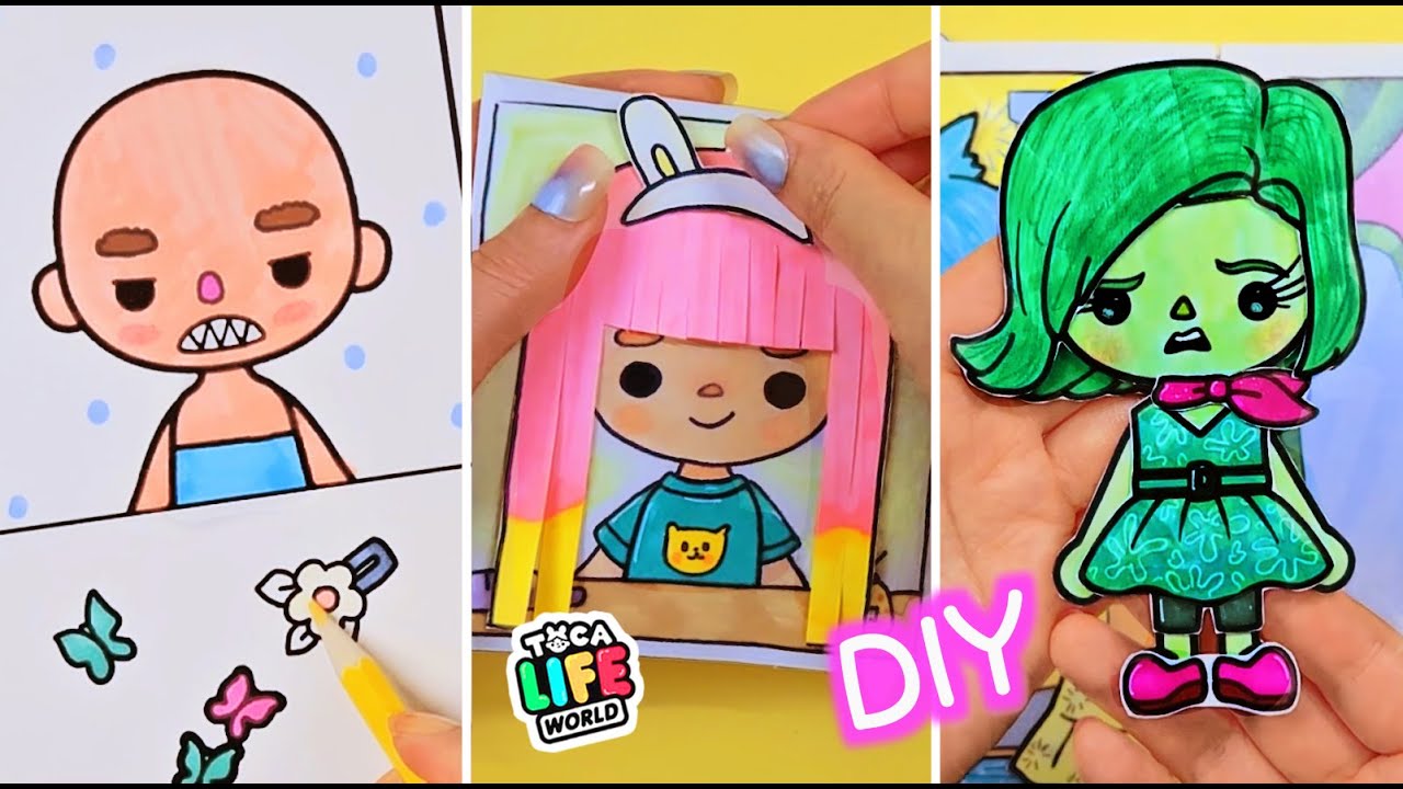 12 BEST VIDEOS OF TOCA BOCA PAPER CRAFTS Idea | MEGA COMPILATION | DIY ...