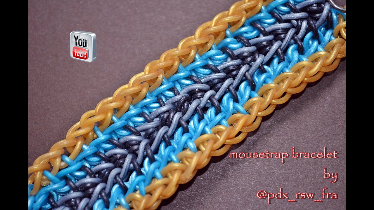MOUSETRAP BRACELET HOOK ONLY DESIGN TUTORIAL - YouTube