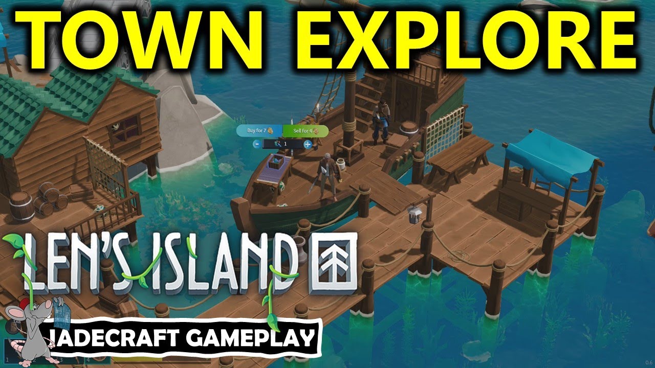LEN'S ISLAND Gameplay - What Can You Do And Find In Pirate Town! - YouTube