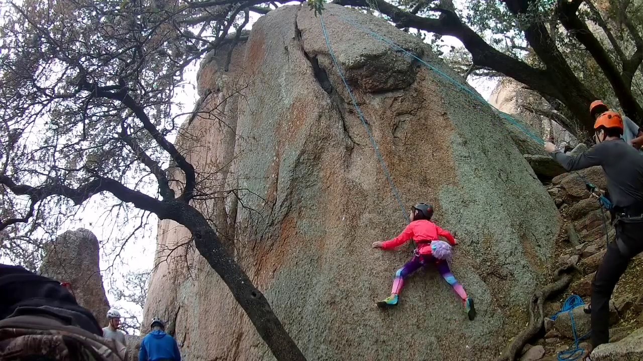 My Favorite Top Rope Rock Climbing at Enchanted Rock - YouTube