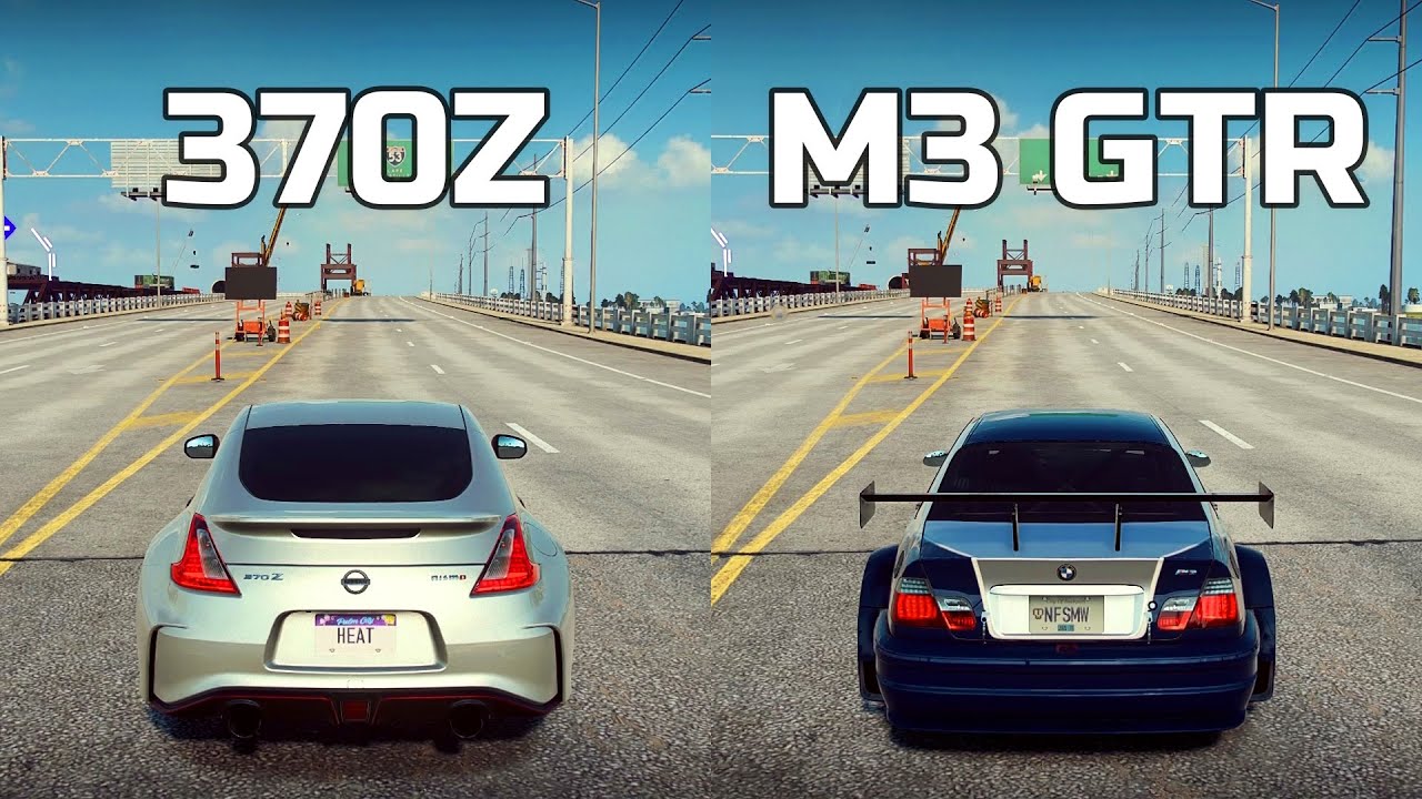 NFS Heat: Nissan 370Z Nismo vs BMW M3 GTR - Drag Race - YouTube