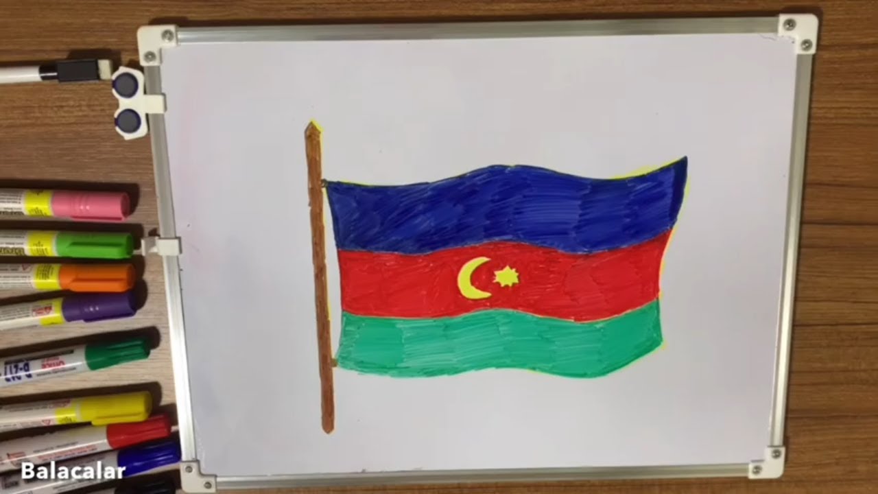 Bayraq şəkli çəkmək (Bayraq sekli cekmek) - YouTube