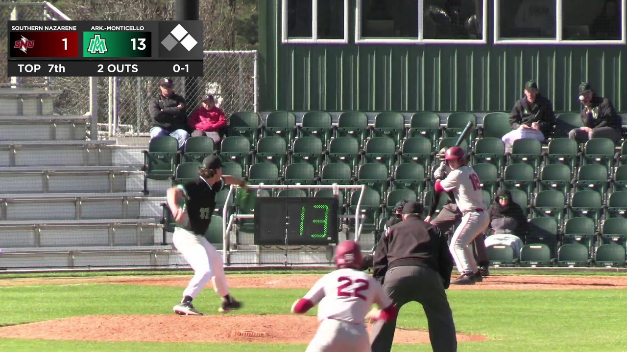 UAM Baseball vs. Southern Nazarene University (Game 2) - YouTube