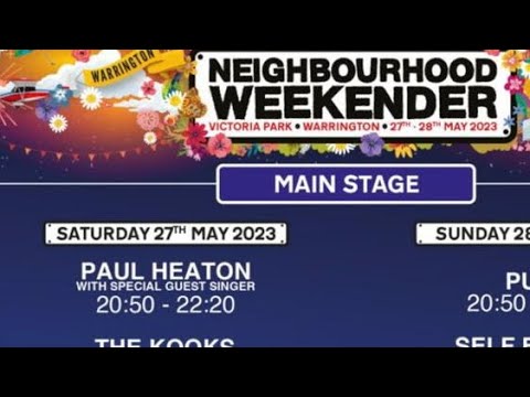 Neighbourhood Weekender 2023 - first festival 😆 - YouTube