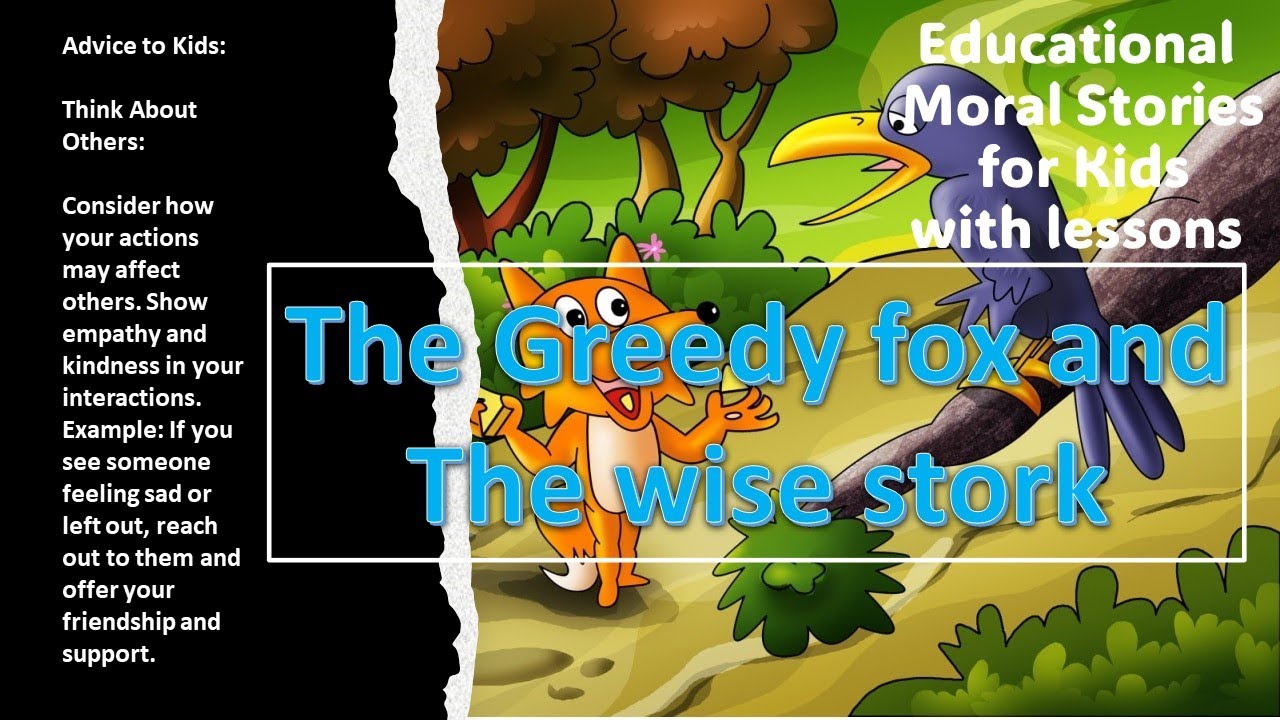 The Greedy Fox and the Wise Stork - English Story Collection with Moral ...