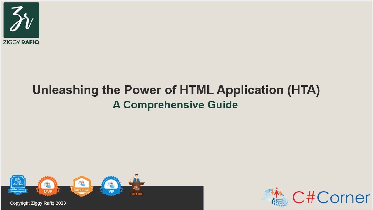 Unveiling The Power Of Html Applications Hta A Comprehensive Guide