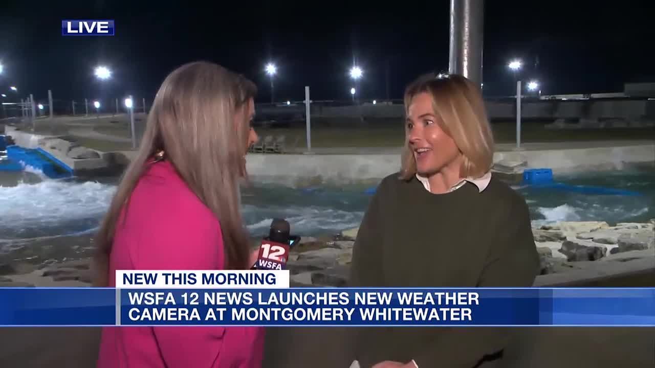 WSFA 12 News launches new weather camera at Montgomery Whitewater - YouTube