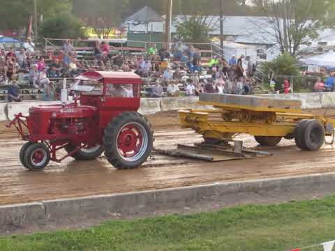 Rare Farmall M with cab pulling - YouTube