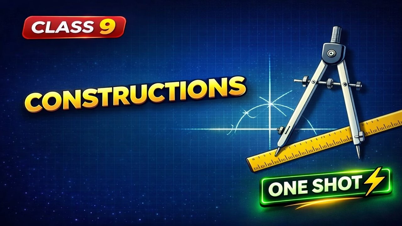 CBSE Class 9 || Maths || Constructions || Animation || in English ...