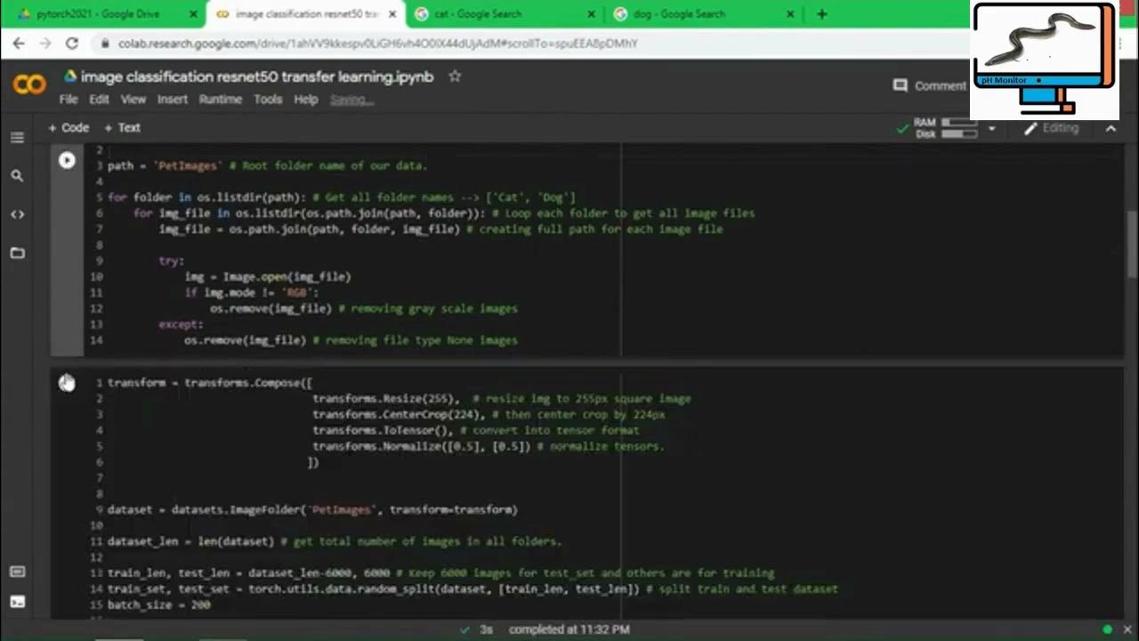Python-PyTorch Resnet Cat_Dog_ClassifyPart2 - YouTube