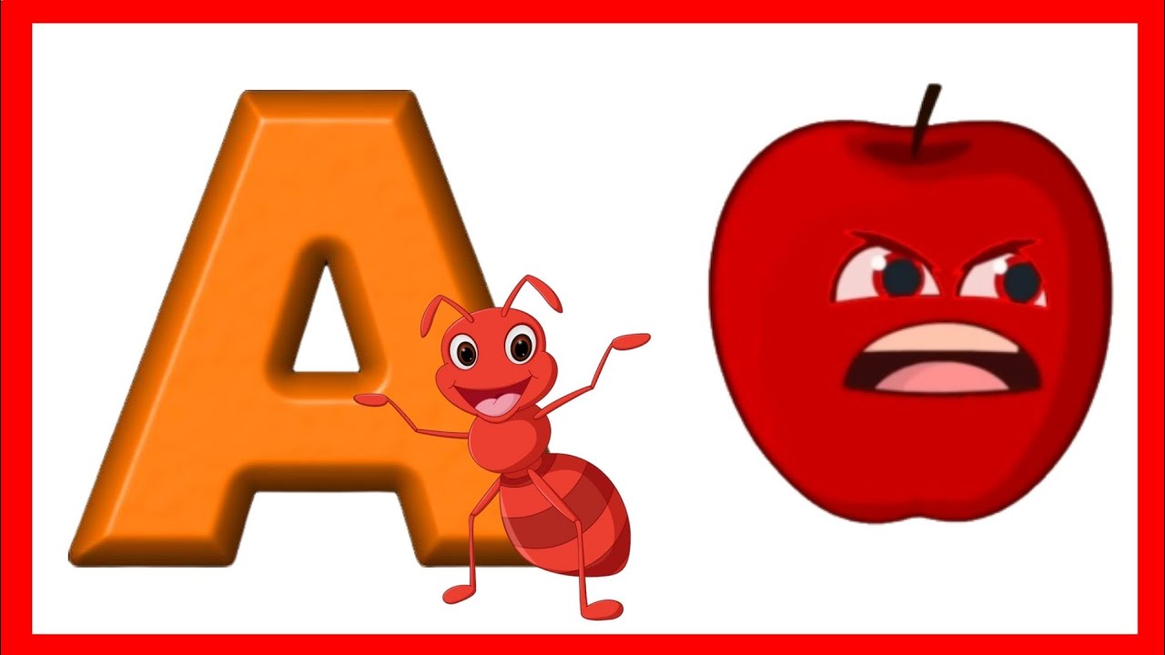 ABC Phonics Song | Phonics Song With Two Words | A For Apple,A For Ant ...