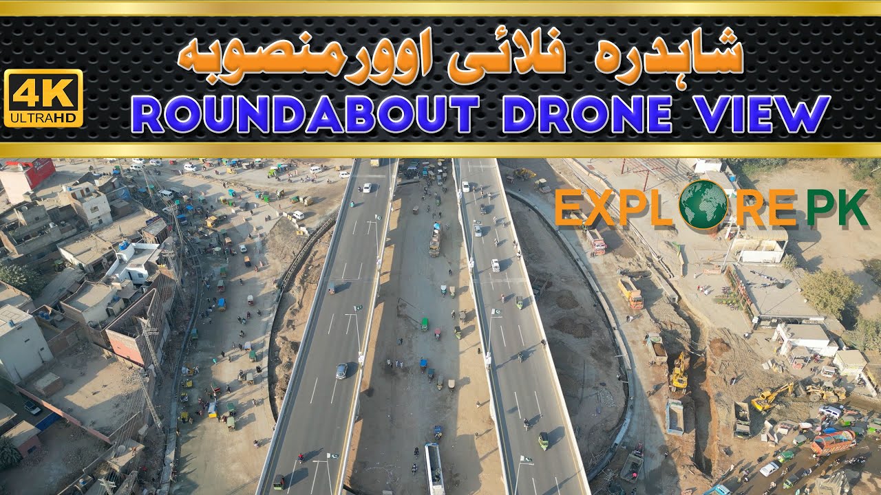 Shahdara Flyover Updates || Shahdara flyover Roundabout Drone View ...