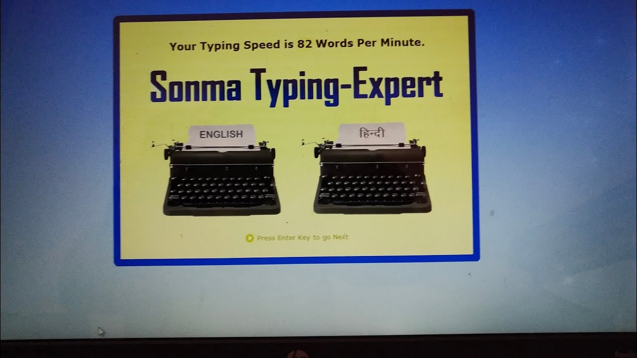 Computer Typing For Sonma Expert Part 1 - YouTube