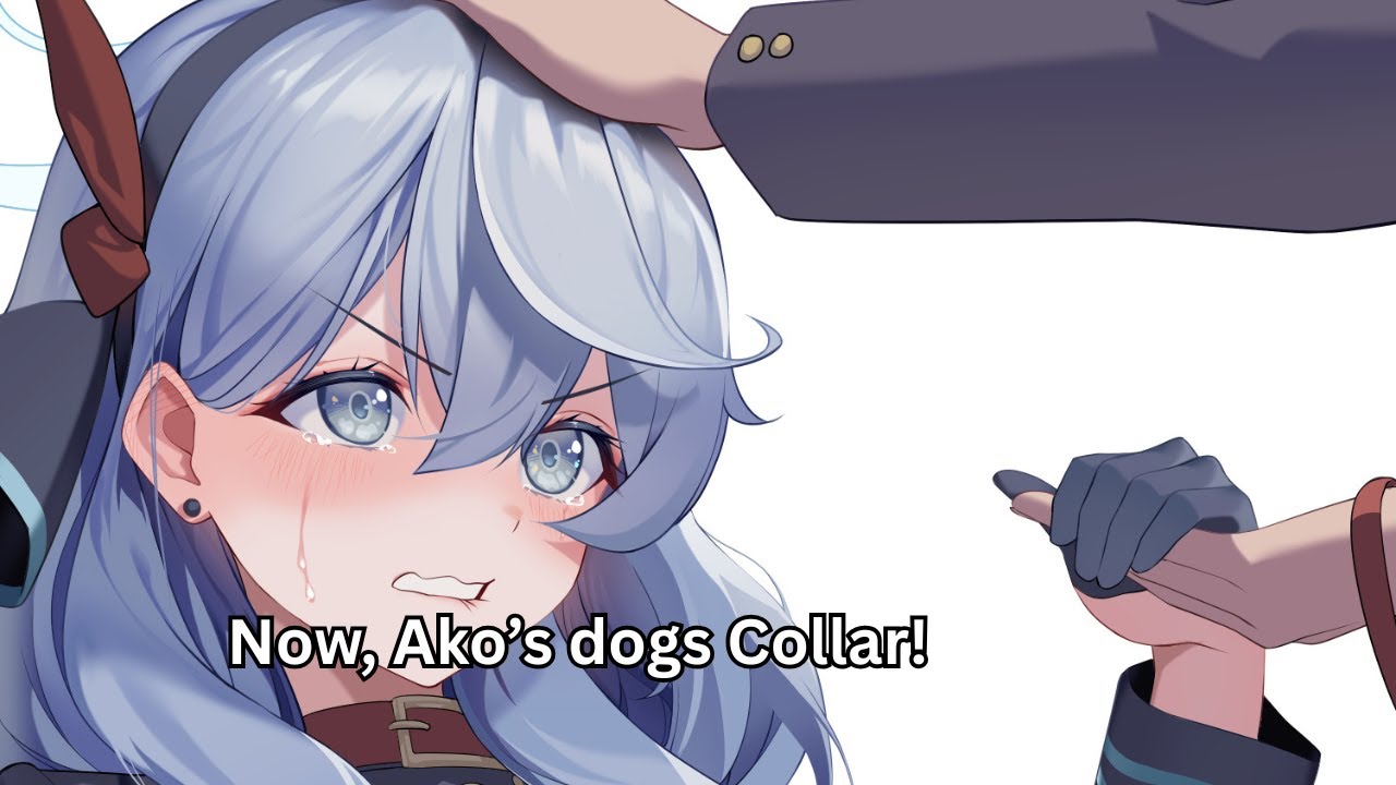 Ako Tries Collar Dog of Sensei | Ako's Memorial Lobby [Blue Archive ...