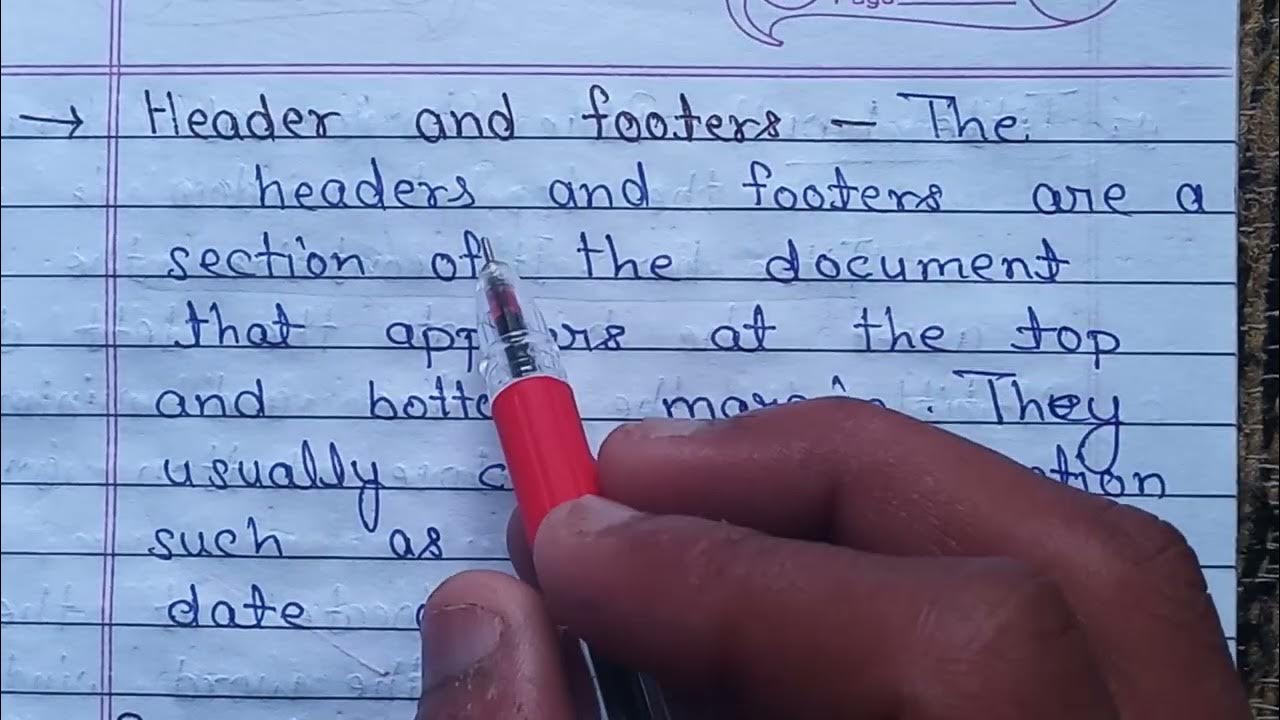 Header and Footer ,difference between header and footer ,#headerfooter ...