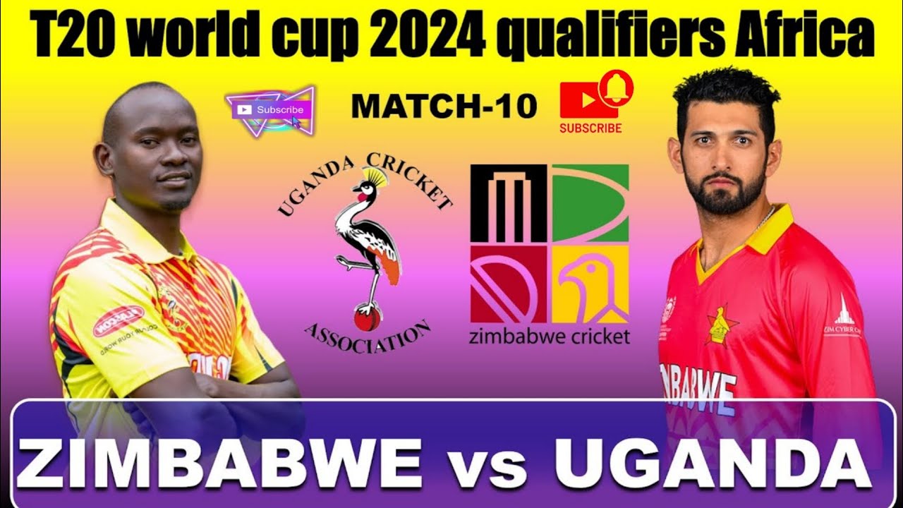 Zimbabwe vs Uganda t20 world cup 2024 qualifiers in Africa match 10 ...