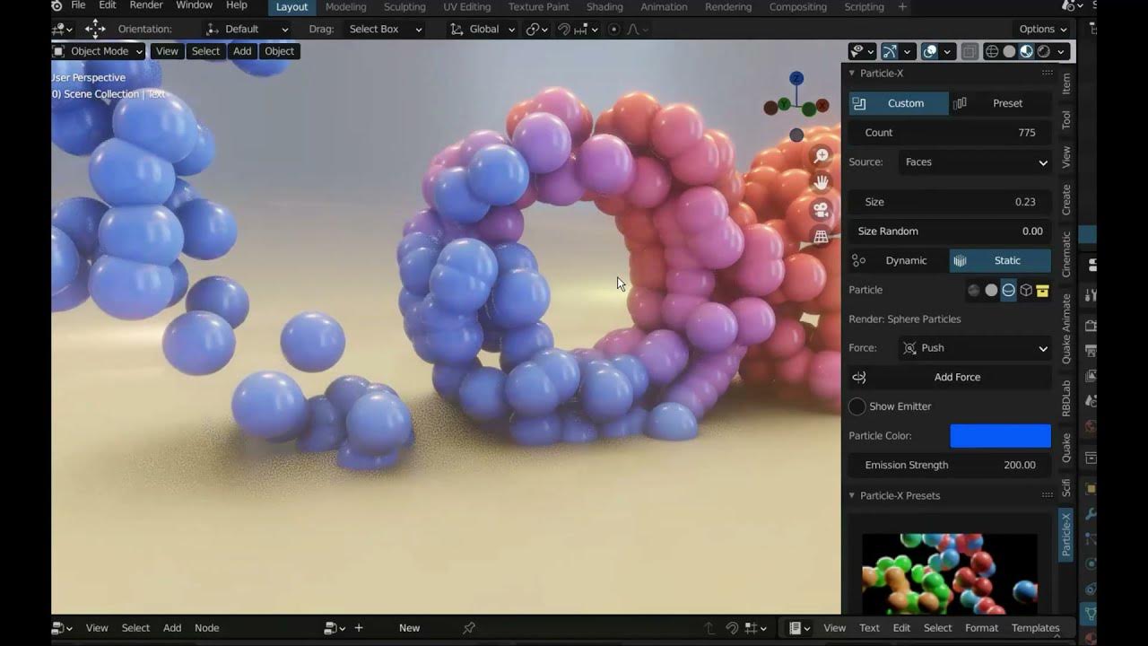 Text Particles in Blender - Particles-X - YouTube