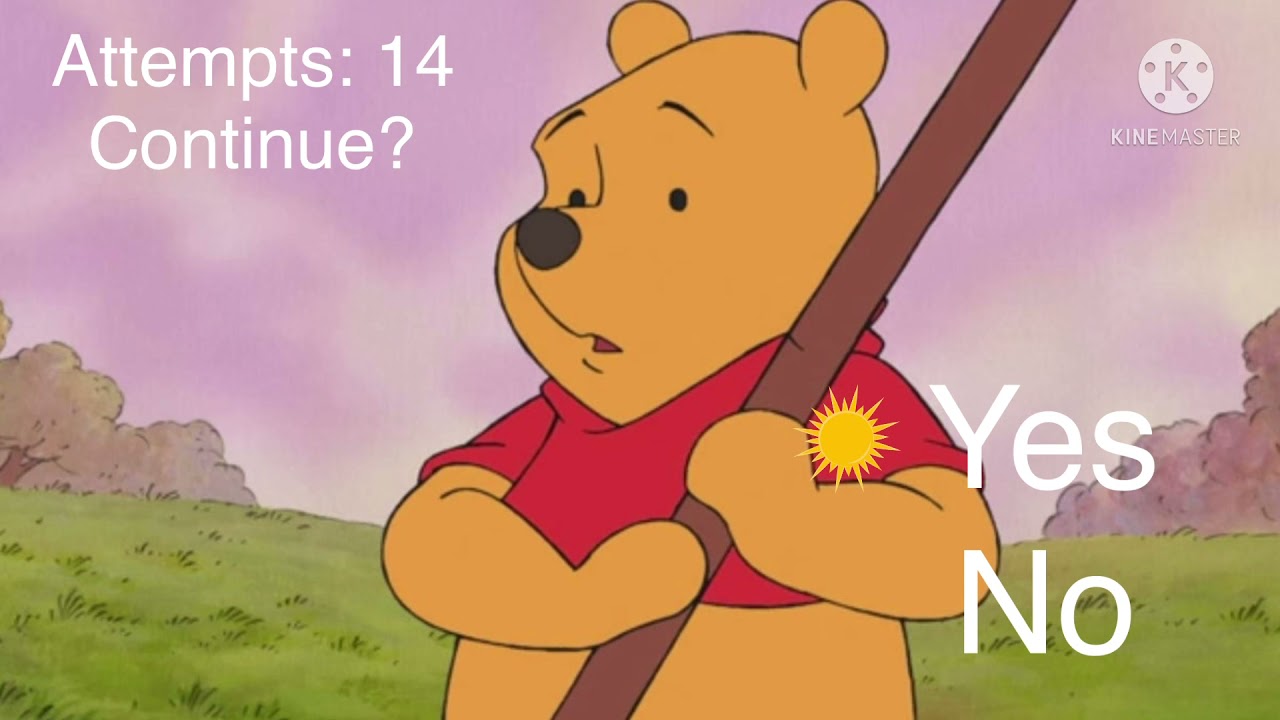 The Pooh Adventures of Winnie the Pooh (NES Bootleg) Game Over Screen ...