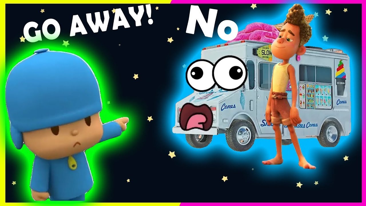 9 Pocoyo "GO AWAY" and Luca "NO" Sound variations in 48 seconds - YouTube