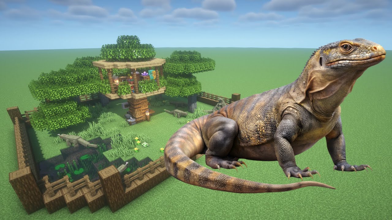 How To Make a Komodo Farm in Minecraft PE - YouTube