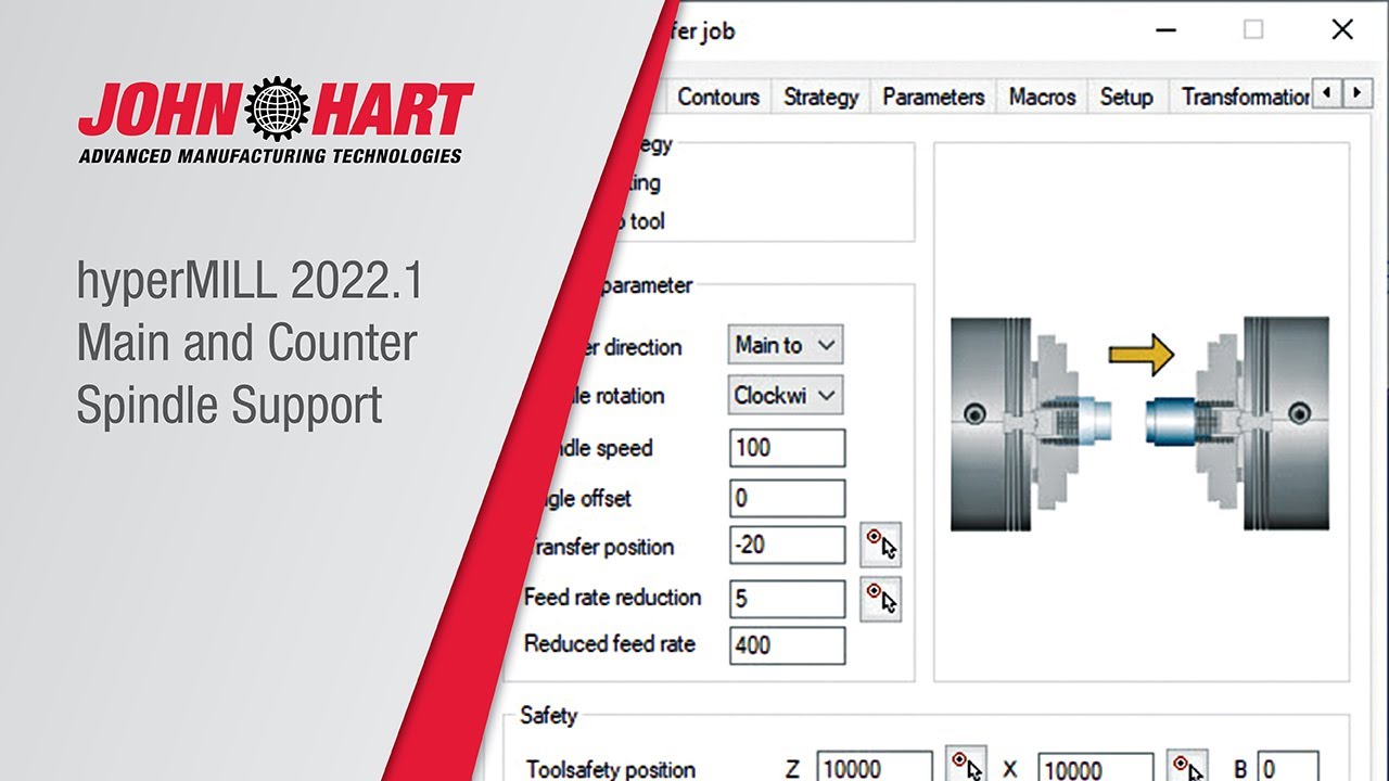 hyperMILL 2022.1 - Main and Counter Spindle Support - YouTube