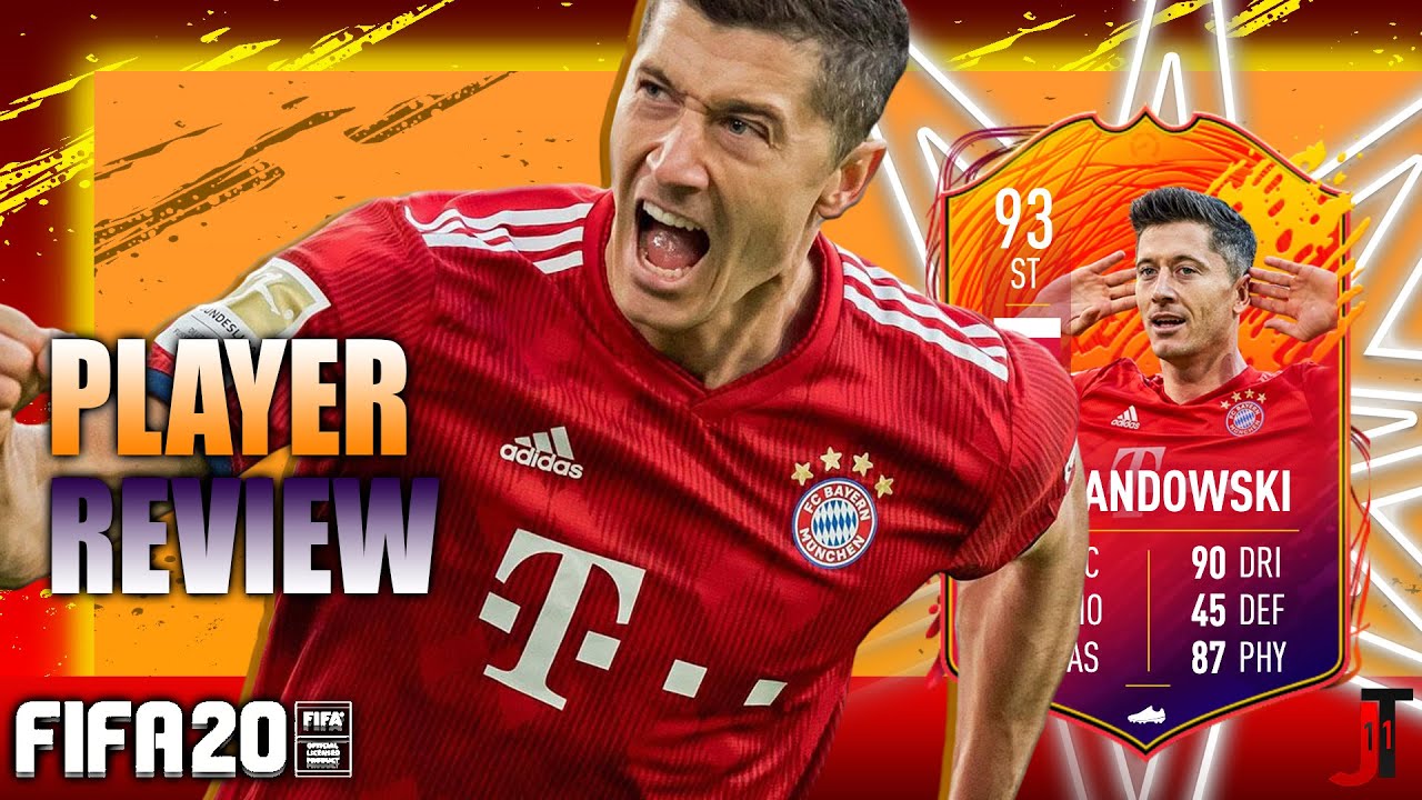 FIFA 20 HEADLINER LEWANDOWSKI 93 PLAYER REVIEW - YouTube