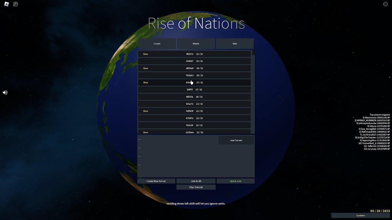 Rise of nation Roblox Mass bombing Vs nuke - YouTube