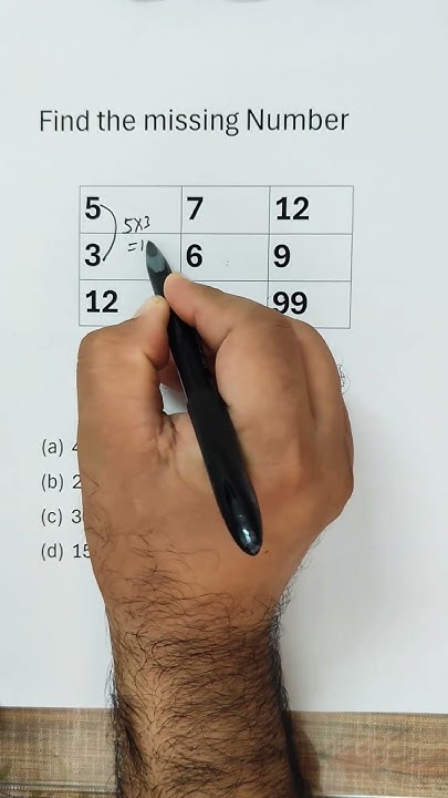 Find the missing Number . #csat #shorts #reasoning #maths #upsc #ssc #ntpc @SinghMathematician ...
